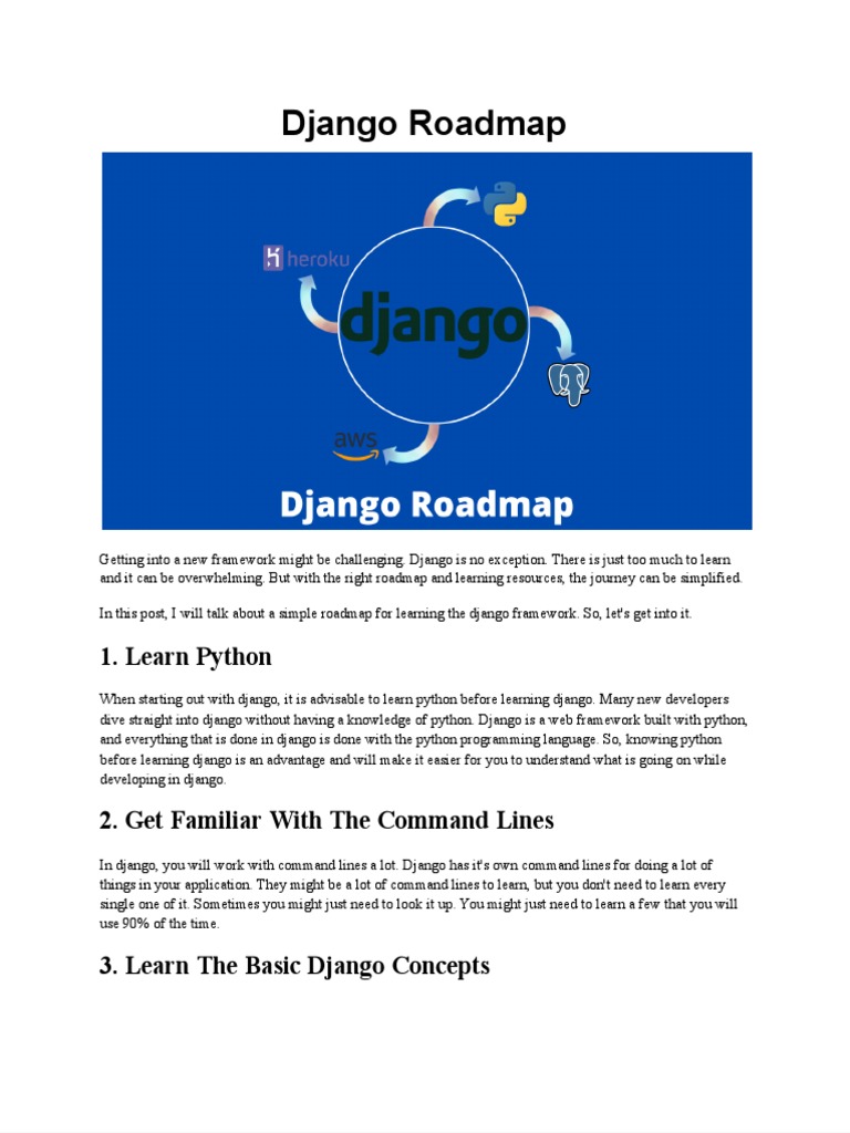 Django Roadmap | PDF | Computer Programming | Information Technology Management