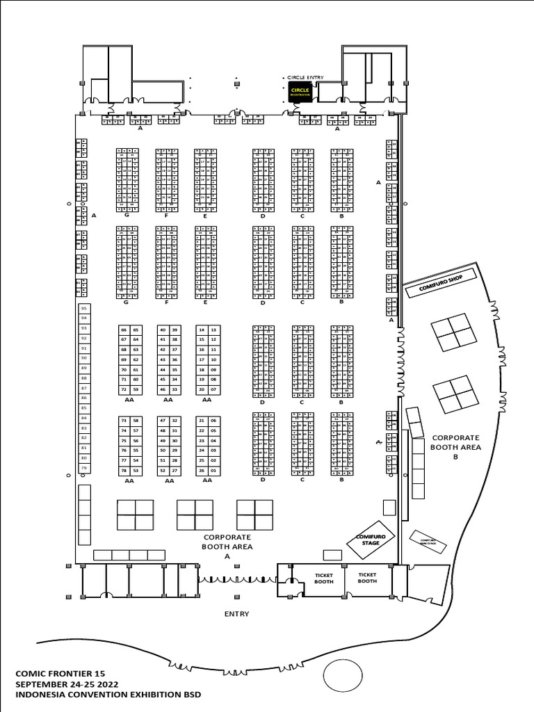 Comic Frontier 15 Floormap Release | PDF