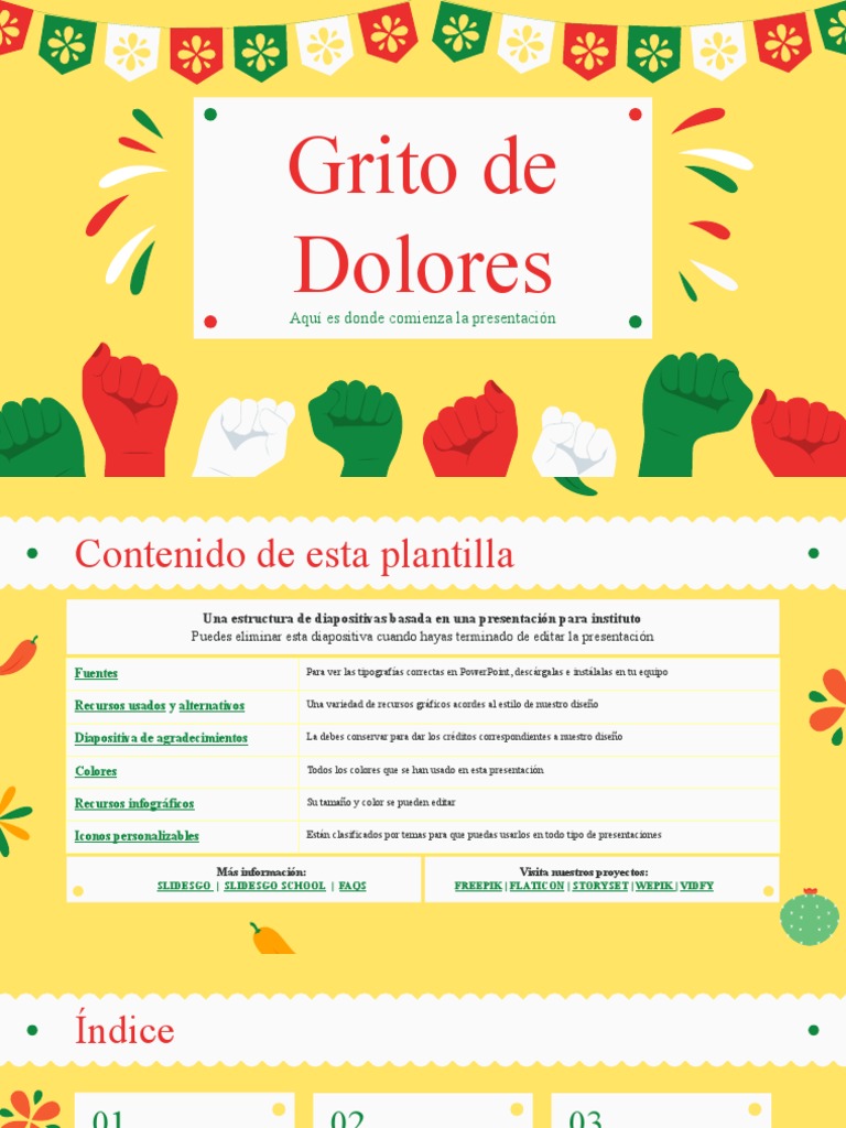 Grito de Dolores: Presentación Escolar | PDF | Planetas | Sistema solar