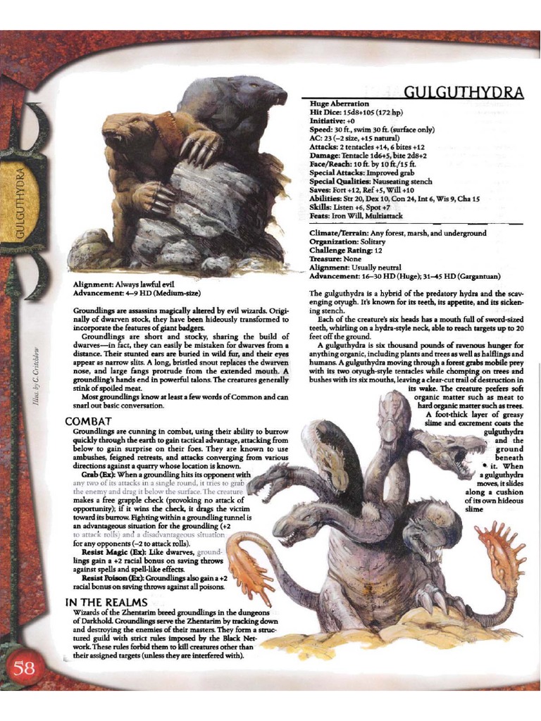 Monster Compendium - Monsters of Faerun | PDF