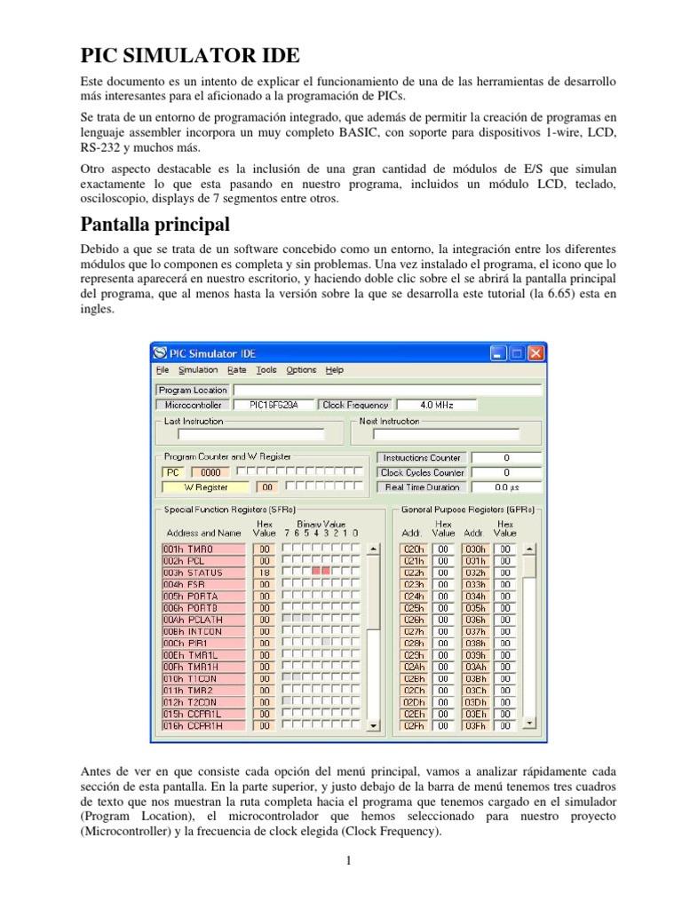 Pic Simulator Ide | PDF | Microcontrolador | Compilador