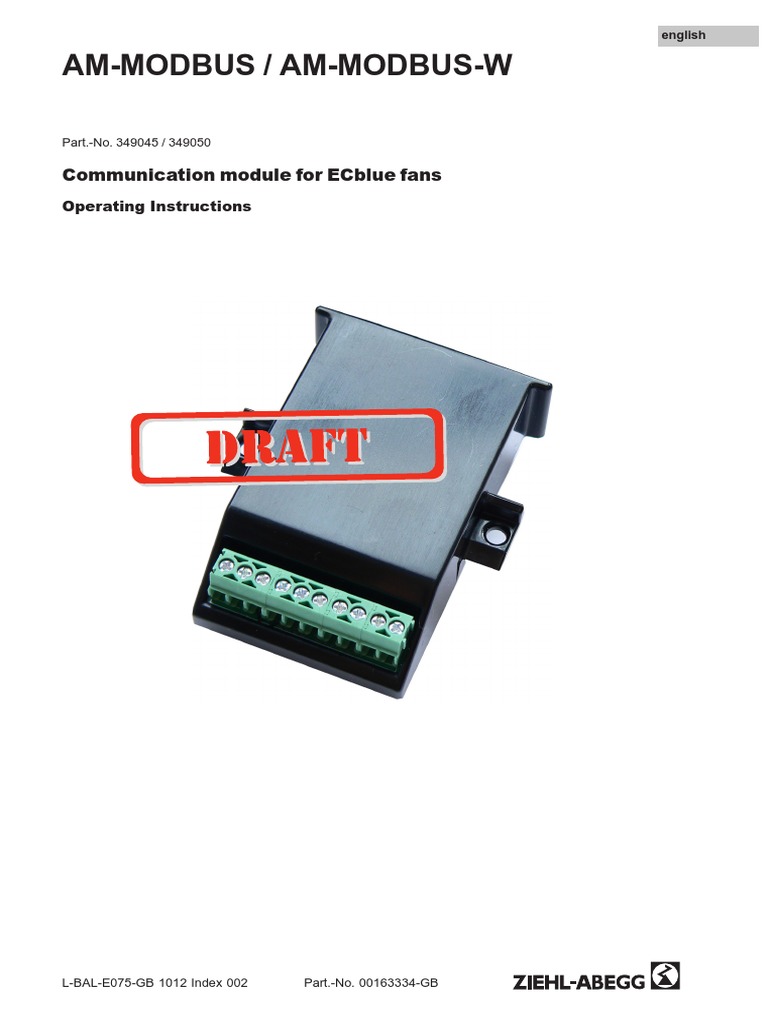 Operating Instruction Am Modbus Pdf Wireless Lan Computer Network 