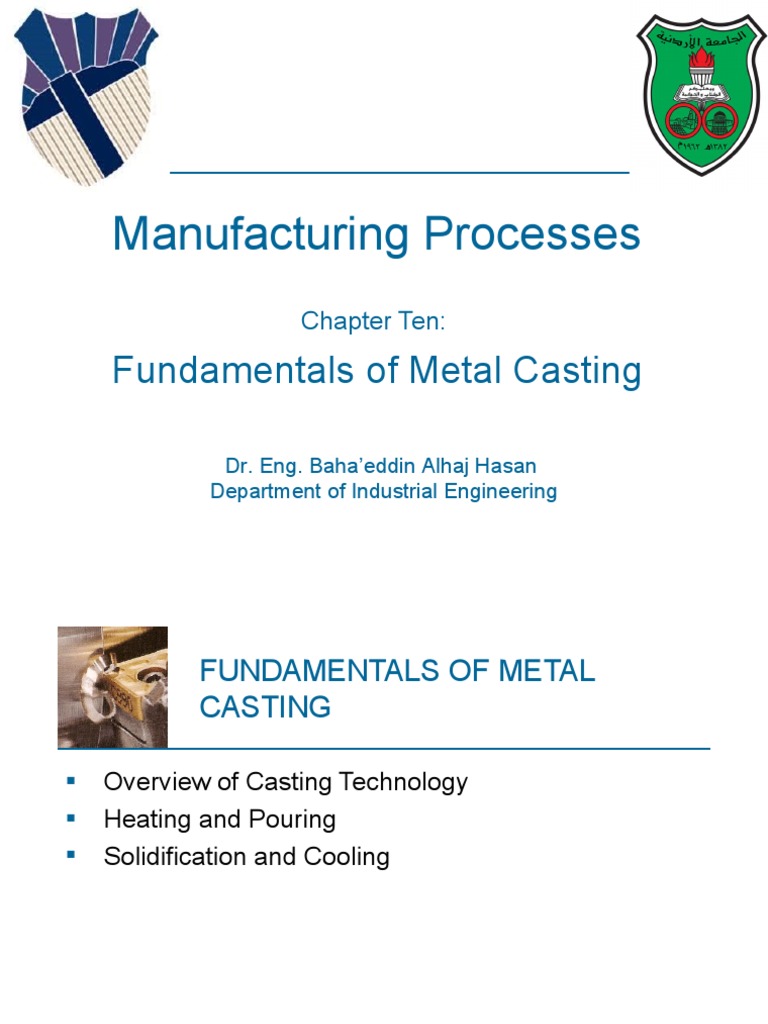 Chapter Ten - Fundamental of Metal Casting | PDF | Casting (Metalworking) | Freezing
