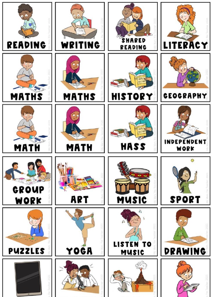 Visual Schedule First Then Task Board Cards | PDF