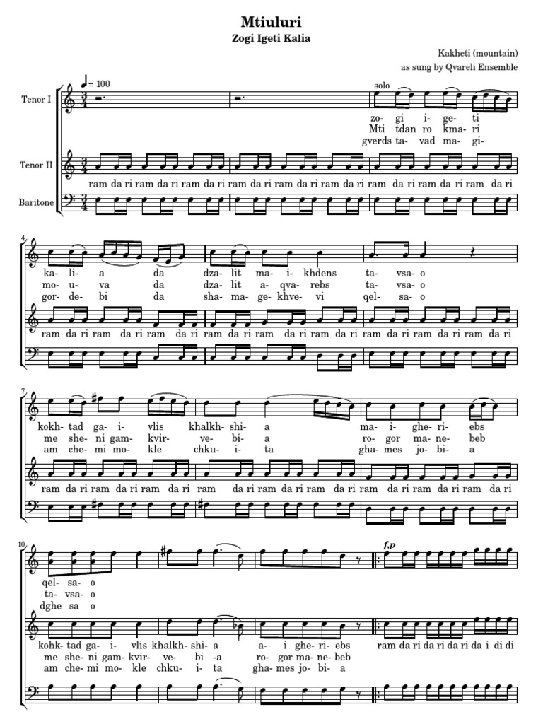Mtiuluri | PDF
