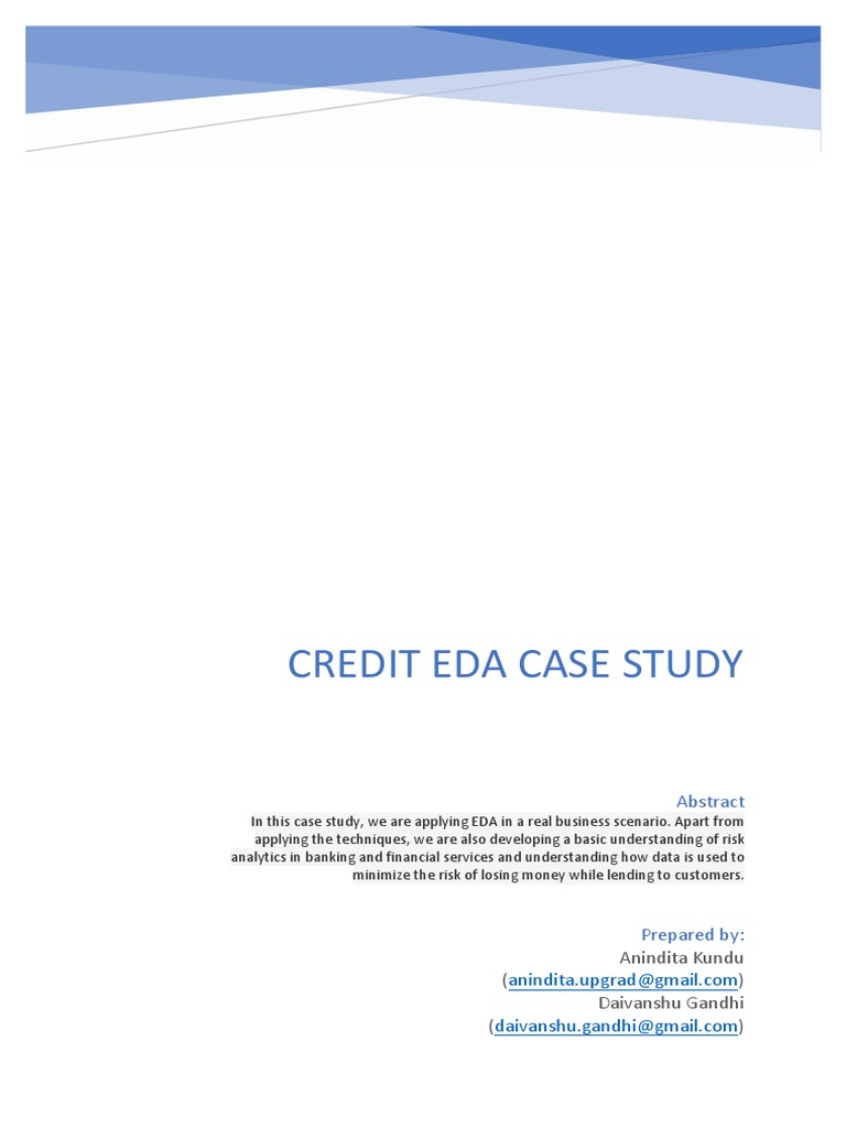 Credit EDA Case Study Analysis | PDF | Outlier | Loans