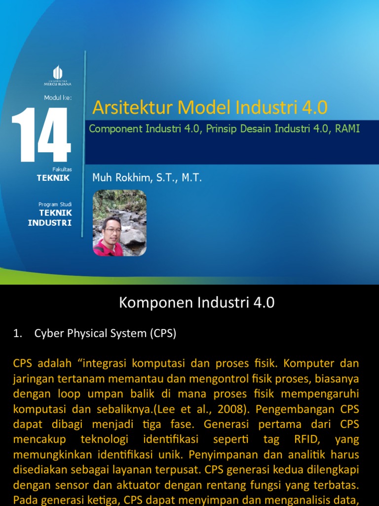 P14 - Architecture Model Industri 4.0 | PDF