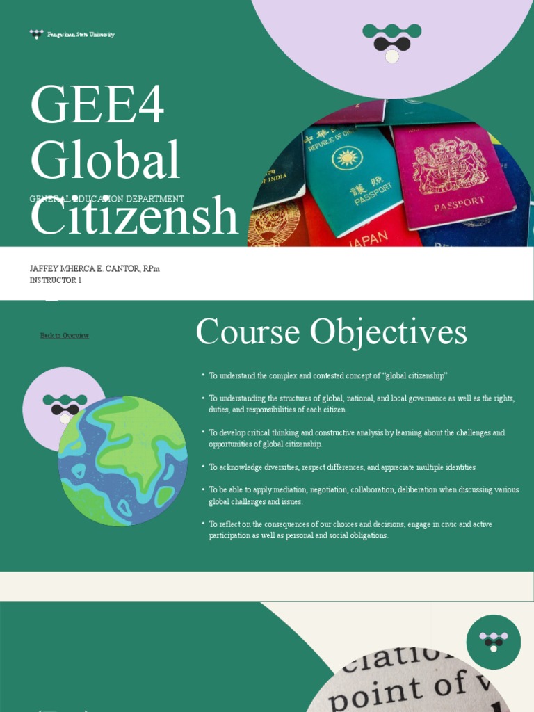 GEE 4 Chap 1 | PDF | Citizenship | Rights