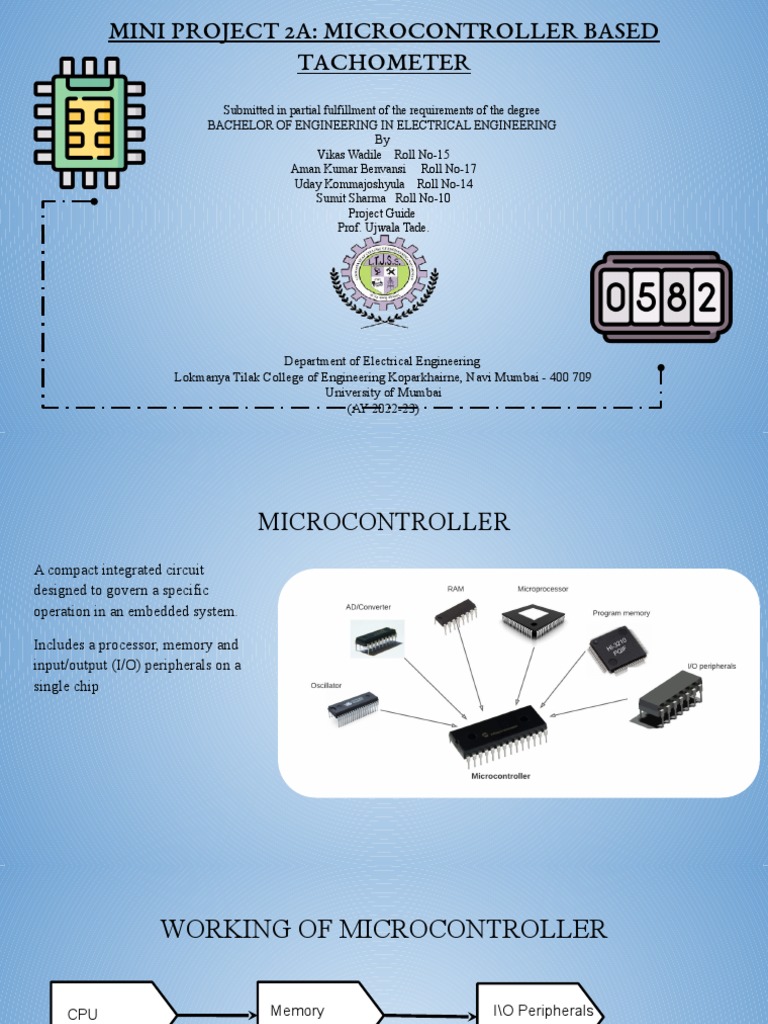 Mini Project 2a - Microcontroller Based Tachometer | PDF | Microcontroller | Embedded System