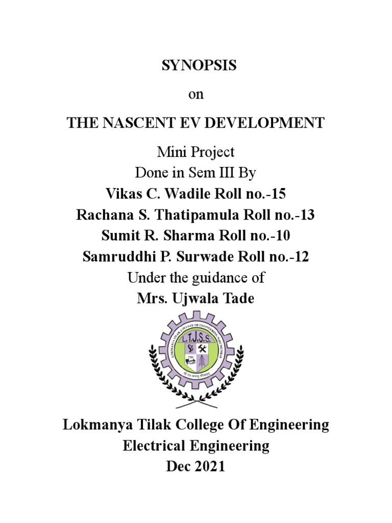 Mini Project Report | PDF | Electric Vehicle | Engines