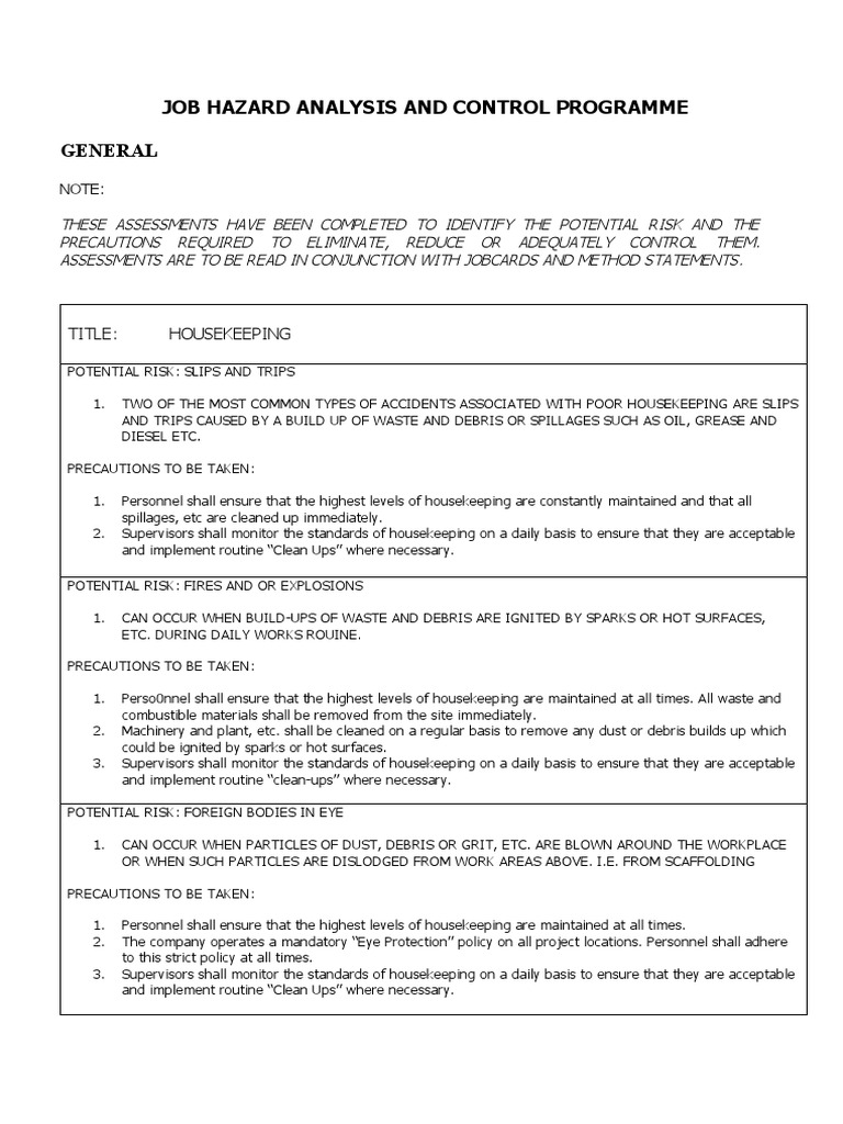 Housekeeping | PDF | Technology & Engineering