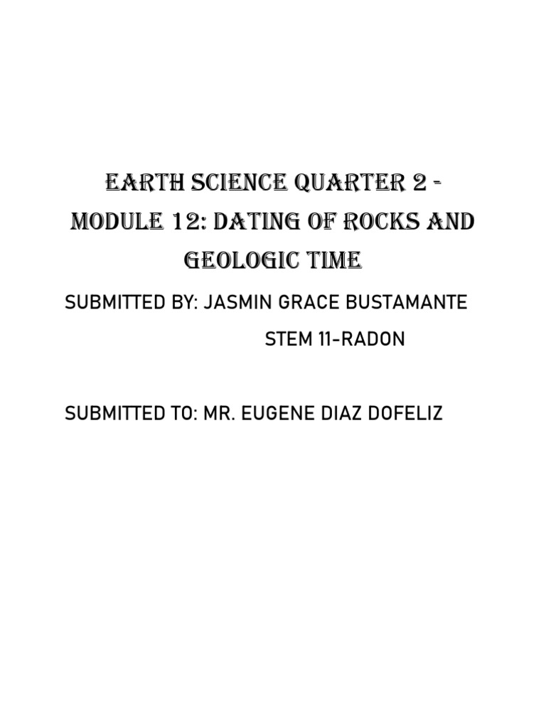 Earth Science Q2 Module 12 | PDF | Geology | Earth Sciences
