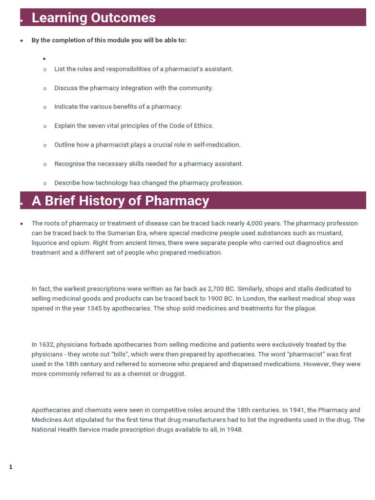Pharmacy Assistant | PDF | Pharmacy | Pharmacist