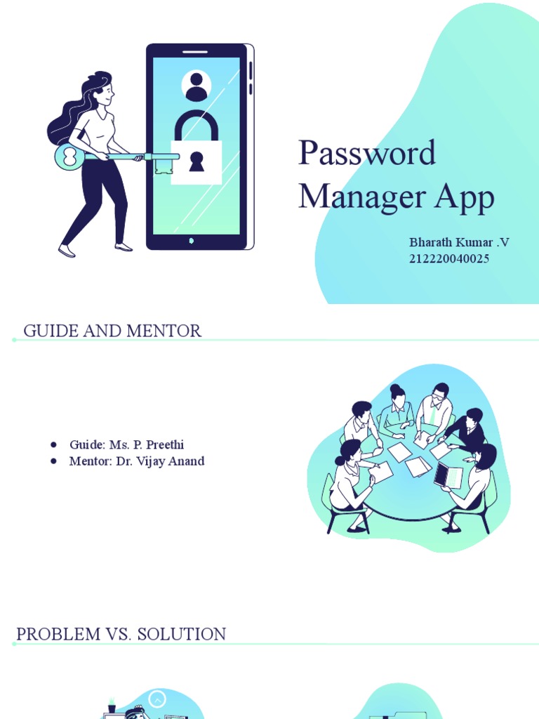 Password Manager Presentation | PDF | Password | Mobile App
