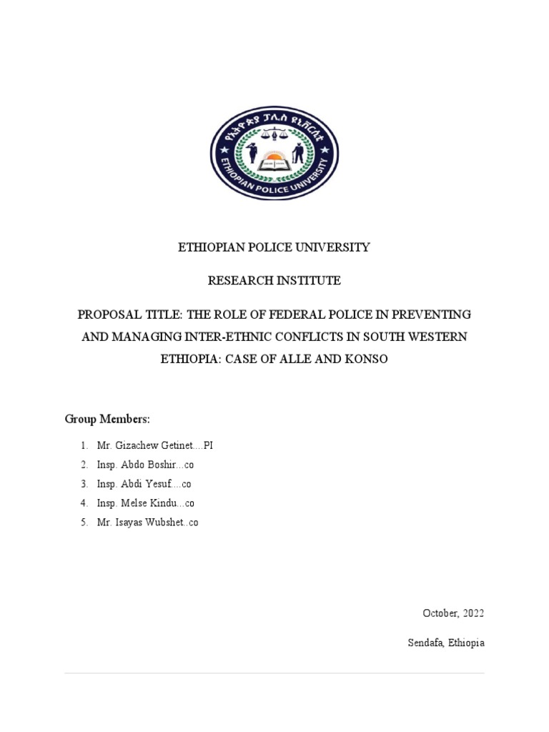 Revised Role of Police Research | PDF | Focus Group | Ethnic Groups