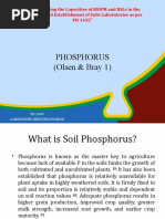 Olsen Method for Soil Phosphorus Analysis | PDF | Soil | Spectrophotometry