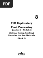 TLE Food Processing: Prepare Raw Materials | PDF | Pickling | Foods