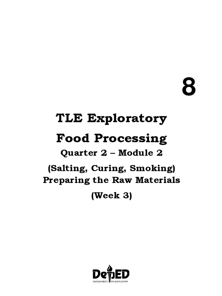 TLE-FoodProcessing8 Q2M2Week3 OK | PDF | Egg As Food | Vegetables