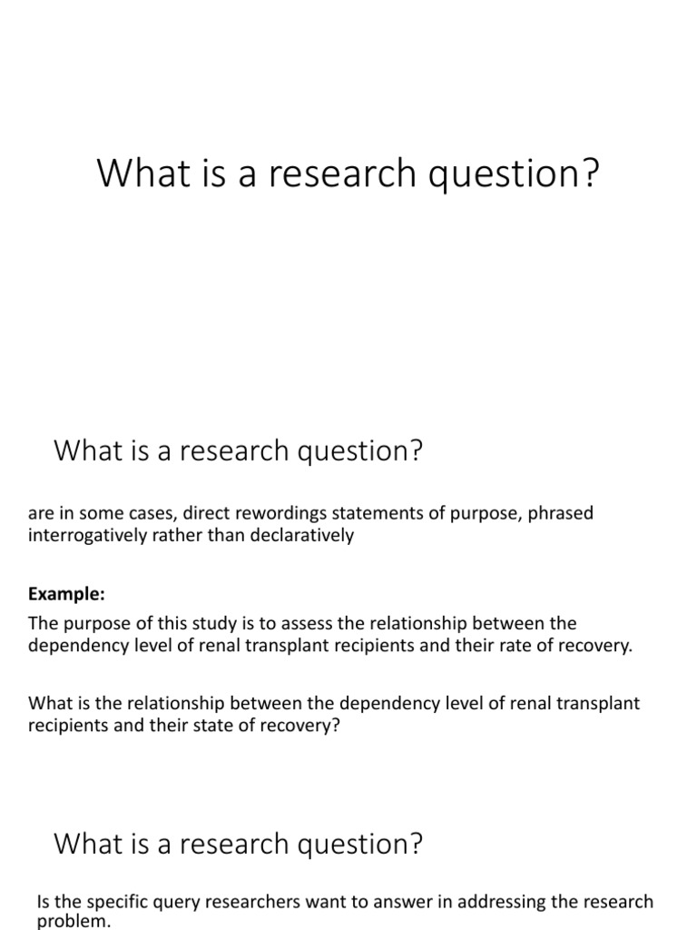 What Is A Research Question | PDF | Hypothesis | Deductive Reasoning