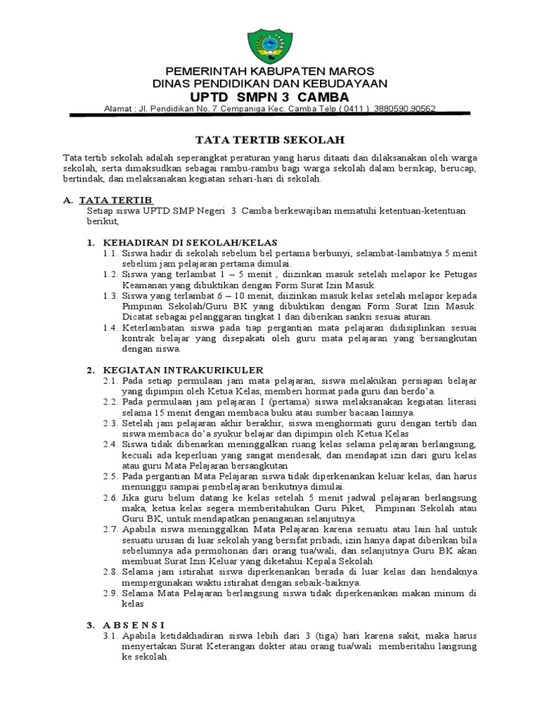 Tata Tertib Revisi 2022 | PDF