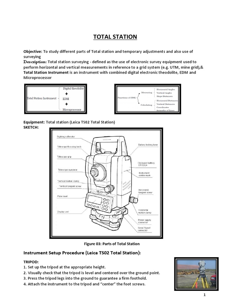 Total Station | PDF | Surveying | Angle
