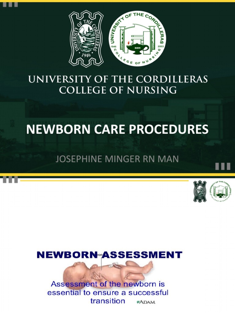 Apgar and Other NB Care Procedure Marian | PDF