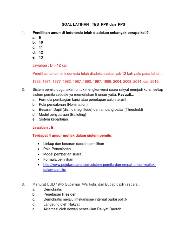 PREDIKSI SOAL TES PPK Dan PPS | PDF