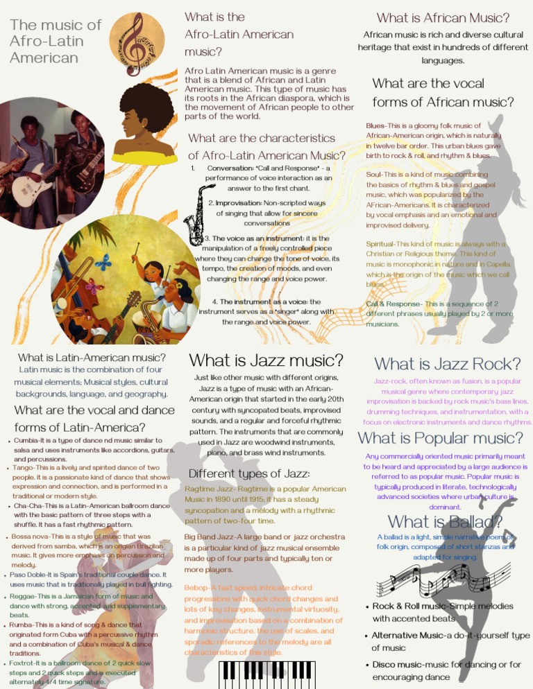 Music Brochure | PDF | Jazz | Dances