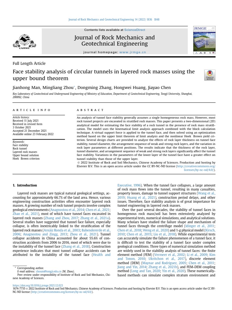 1 s2.0 S1674775522000336 Main | PDF | Mathematical Optimization | Geotechnical Engineering