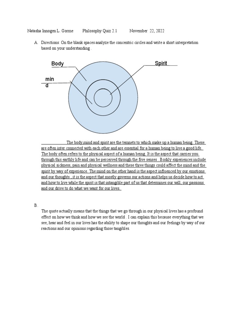 Philo Quiz 2.1 Natasha Gorme | PDF