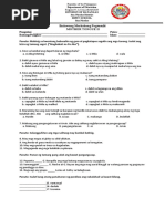 FILIPINO Grade 2 Periodical Test With TOS Edited | PDF