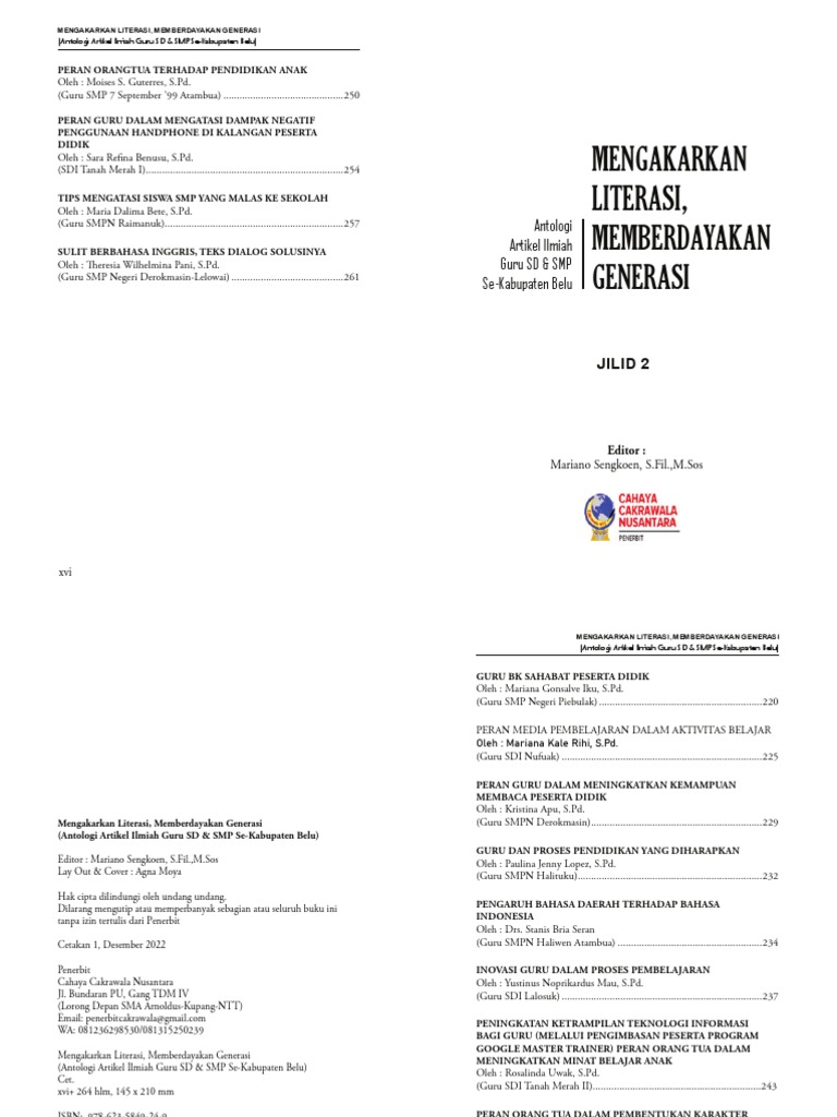 Paperplate Literasi Jilid 2 | PDF