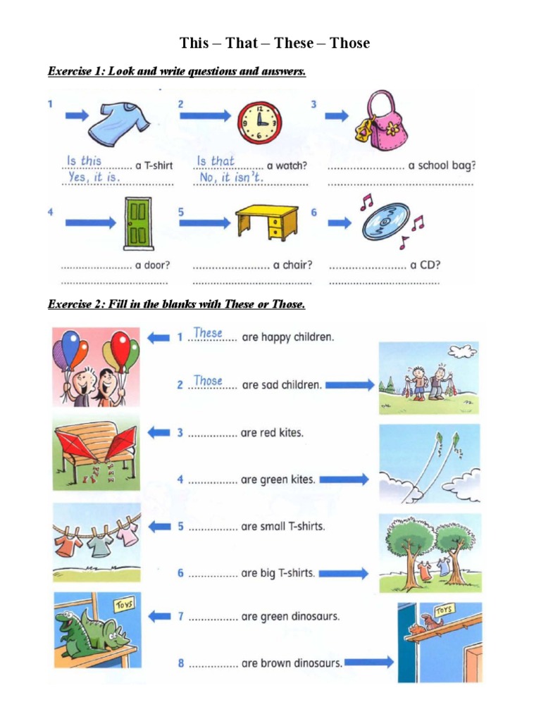 This That These Those | PDF