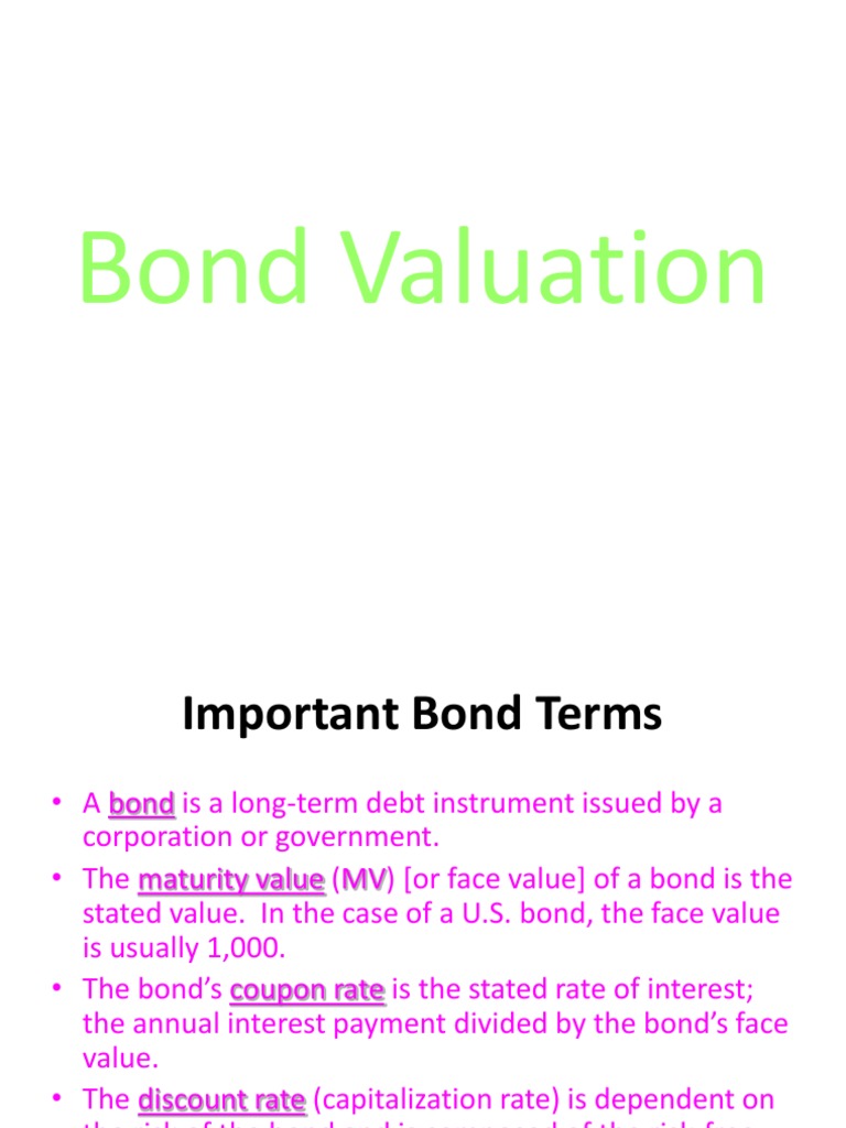 Bond Valuation | PDF | Bonds (Finance) | Bond Credit Rating