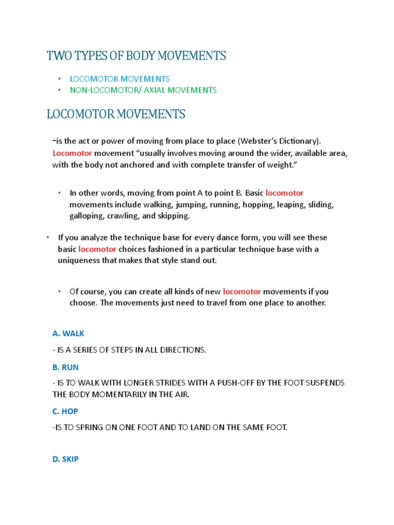 Pe Edit Body Movement | PDF | Anatomical Terms Of Motion