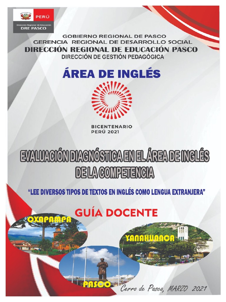 2 Guia - Doc - Eval - Diag - Drep - Ingles - Mar.2021 | PDF | Evaluación | Experiencia