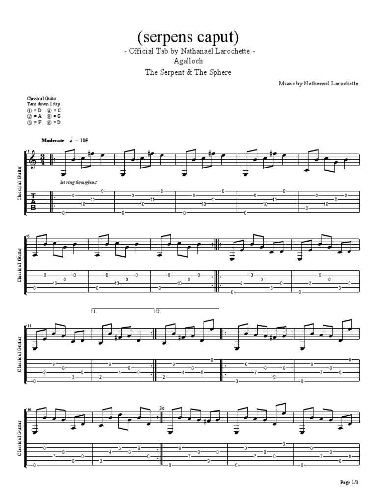 Serpens Caput | PDF | Guitar Family Instruments | Guitars