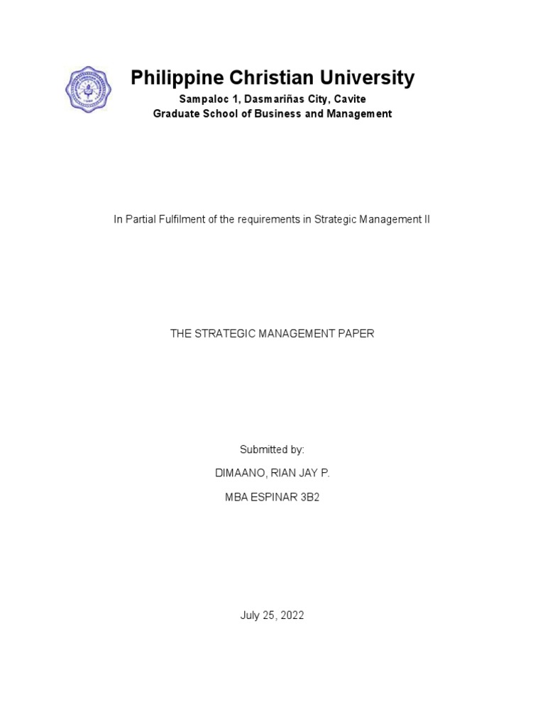 Stratma-1-Case-Paper-Dimaano, Rian Jay | PDF | Sustainability | Recycling