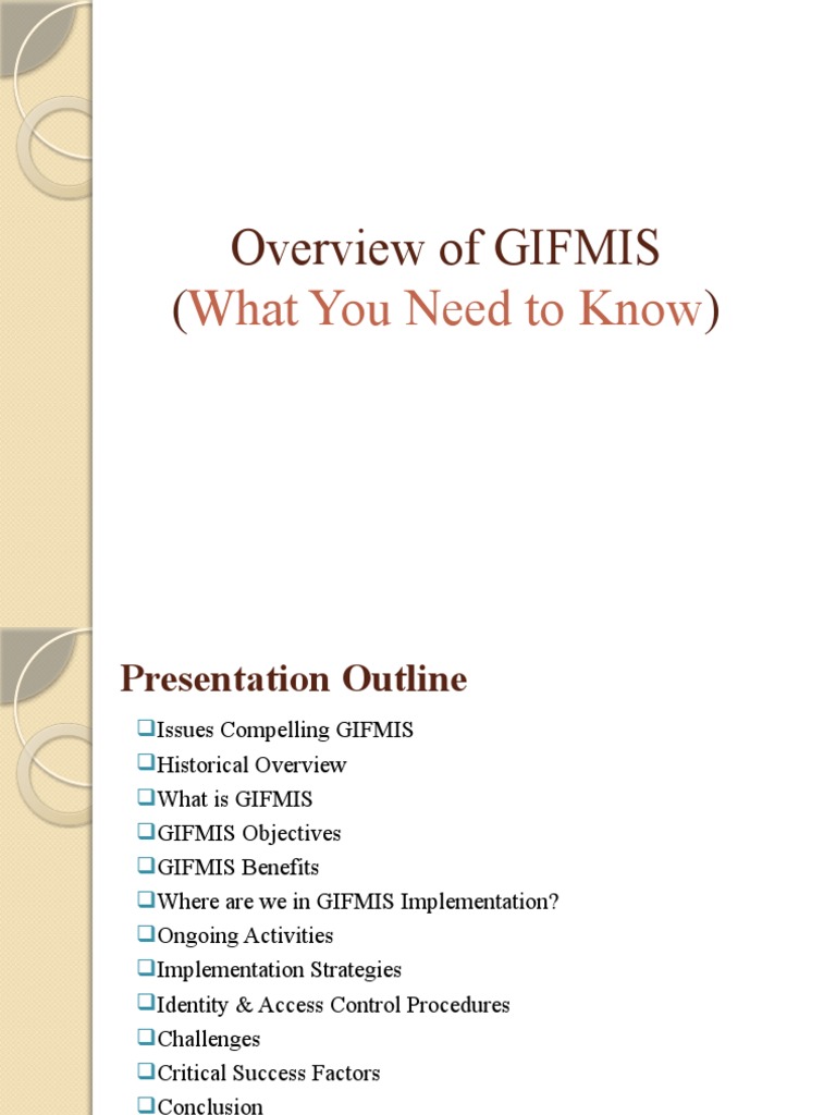 Overview of GIFMIS | PDF | Password | User (Computing)