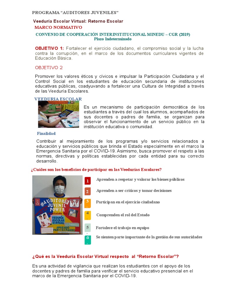 Veedurías Escolares | PDF | Plan de estudios | Educación primaria