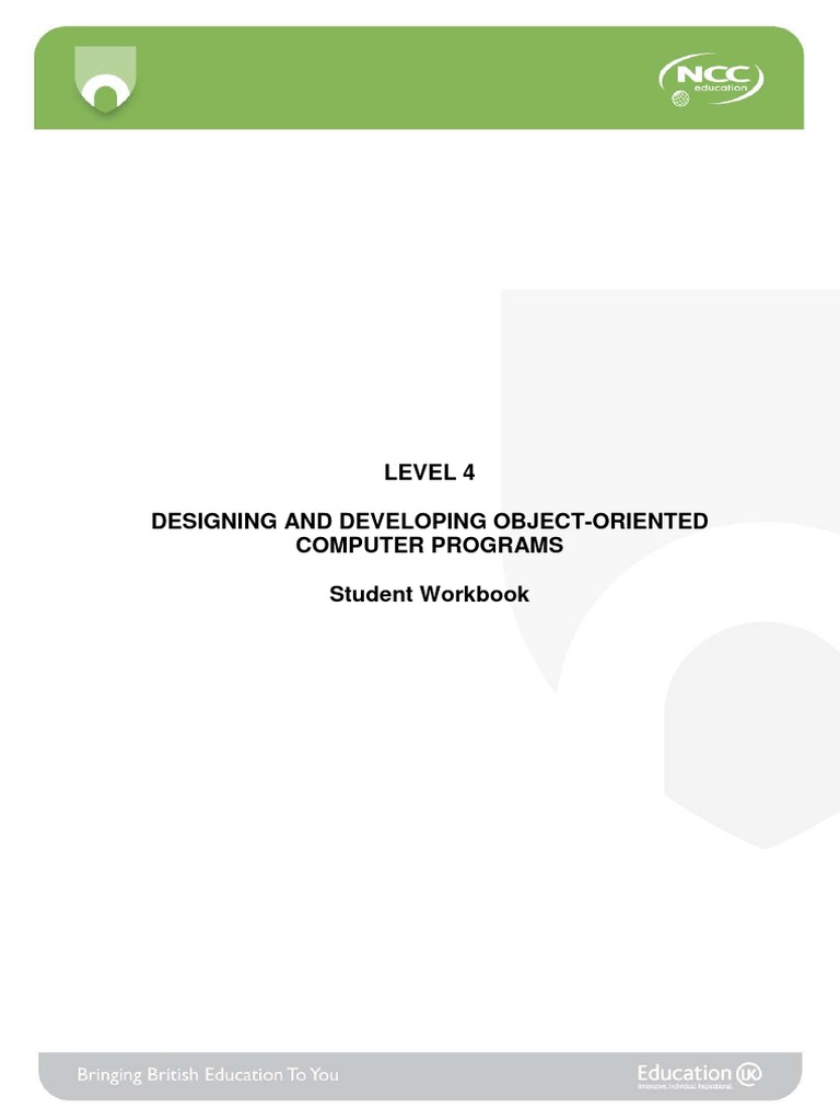 DDOOCP Student Workbook v1.0 | PDF | Class (Computer Programming ... DDOOCP Student Workbook v1.0 | PDF | Class (Computer Programming ...
