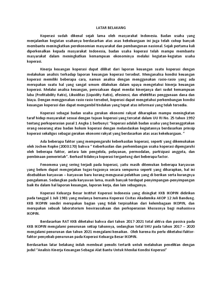 LATAR BELAKANG Fransiska | PDF