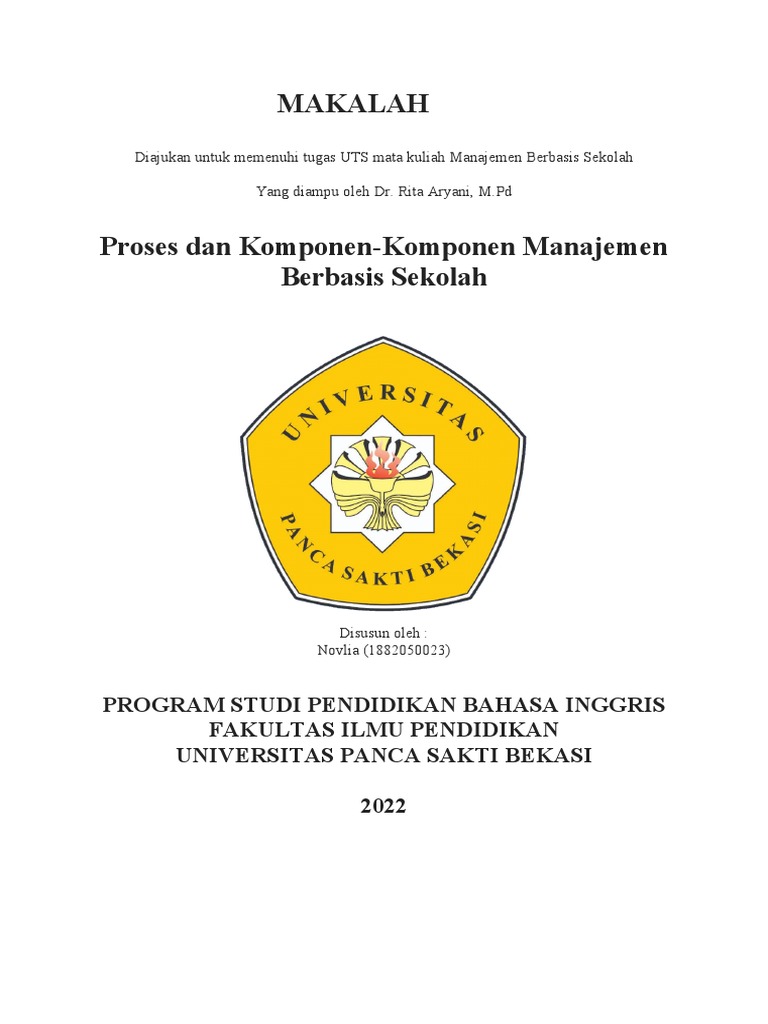 Makalah Proses Dan Komponen MBS | PDF