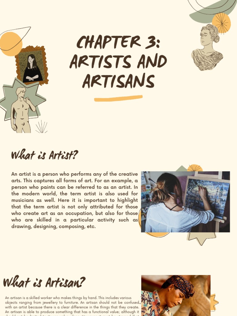 Chapter 3 Artists and Artisans | PDF | Aesthetics | The Arts