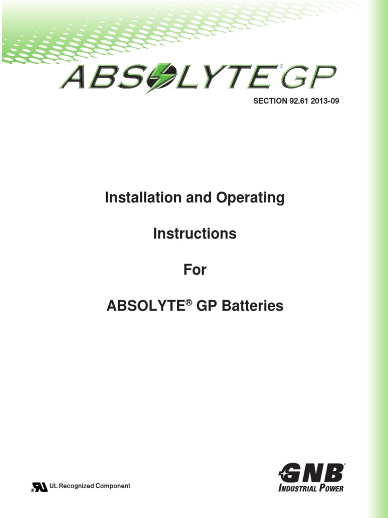Absolyte GP Installation Guide | Download Free PDF | Electricity | Electrical Engineering