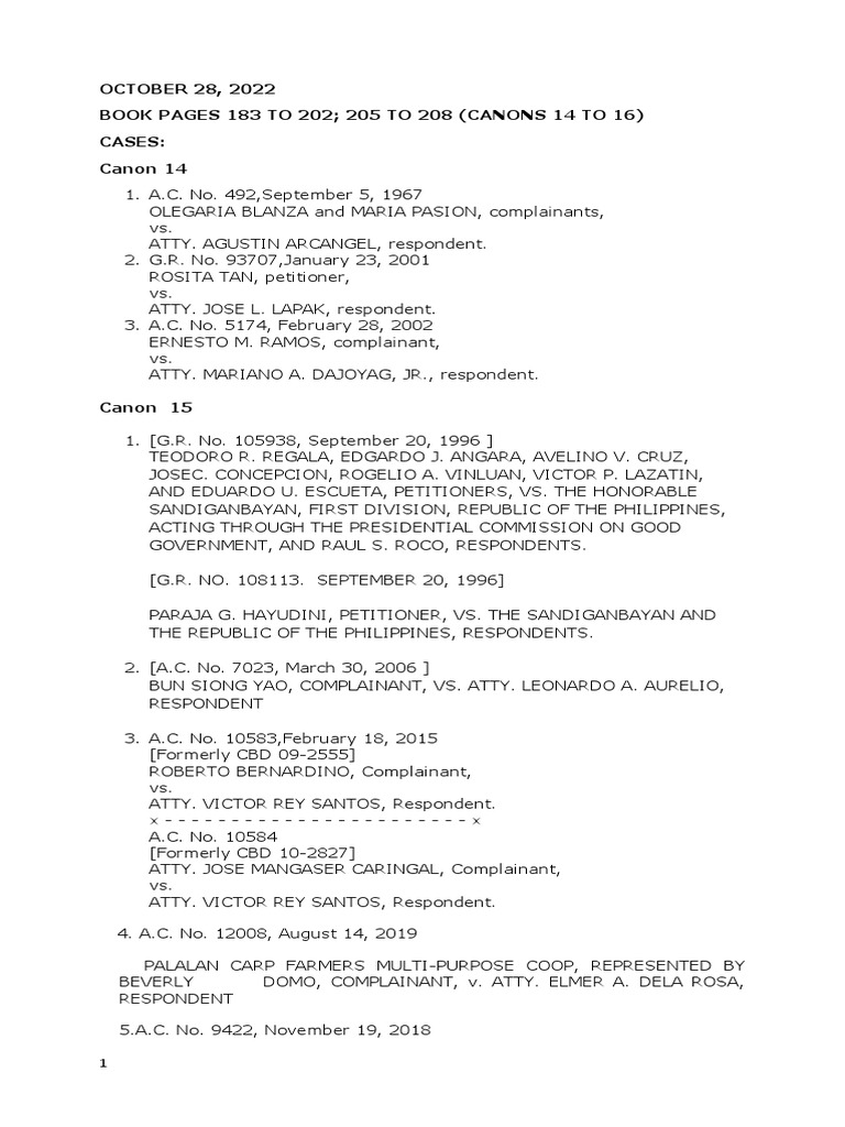Cases 14 To 15 | PDF | Philippines