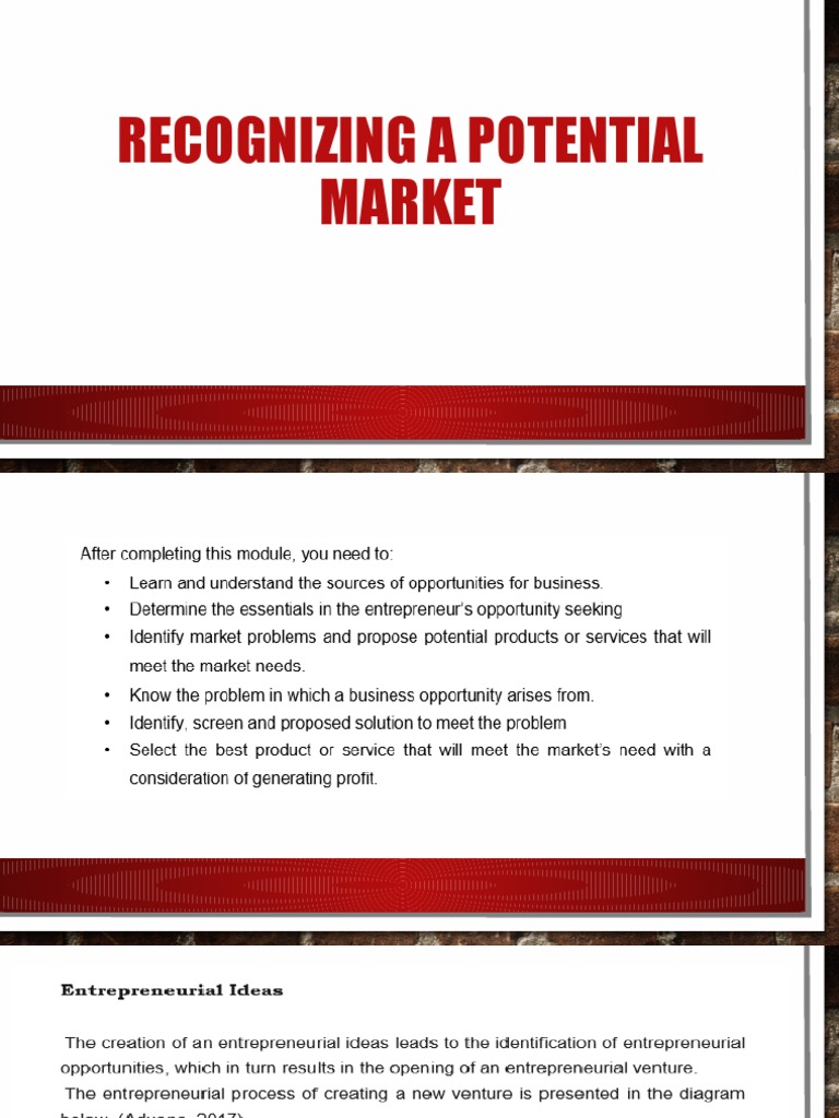 Recognizing Potential Market | PDF