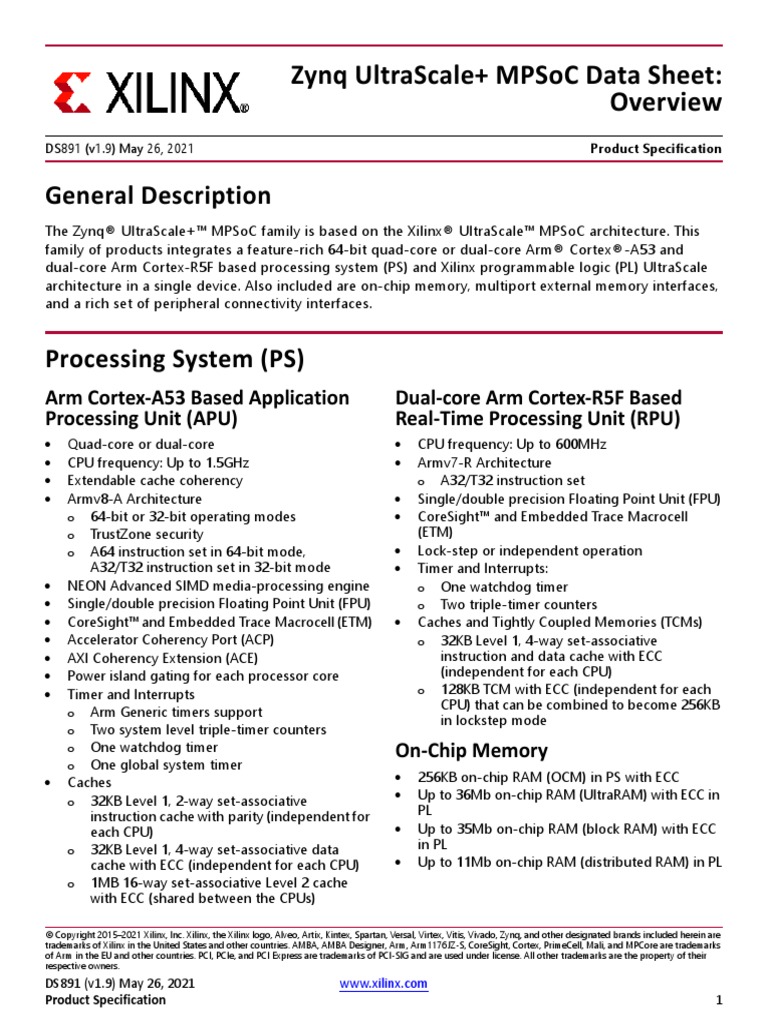 Zynq Ultrascale Plus Overview | PDF