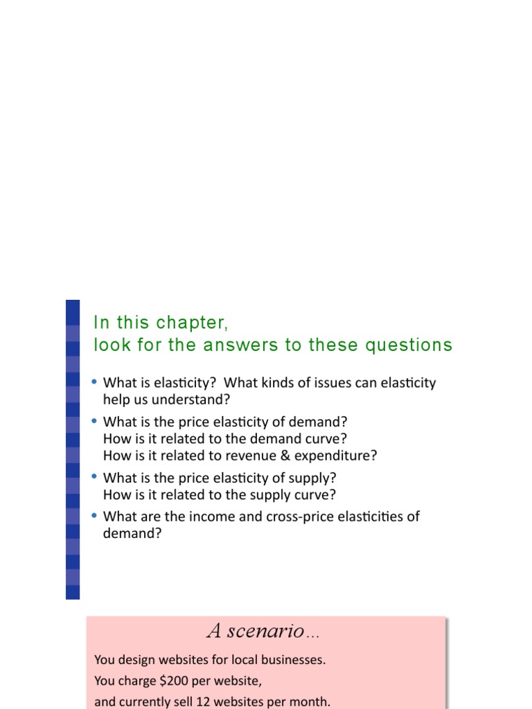 Microeconomics - Session 3-5 | PDF | Elasticity (Economics) | Price ...