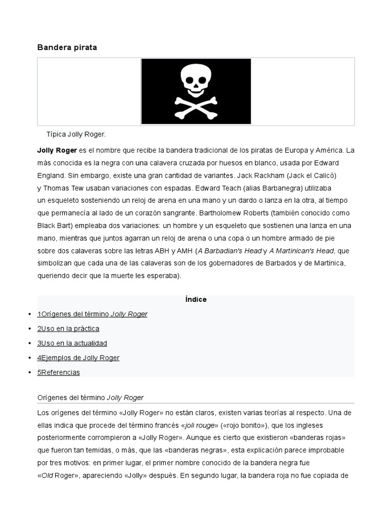Jolly Roger | PDF | Transporte de agua | Los símbolos